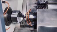 China High Precision Dual Spindle Lathe Metal Efficient Metalworking Y Dual Axis Synchronous for sale