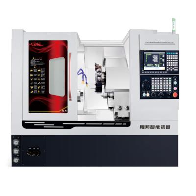 China Automatic Dual Turret Linear Cnc Turning Machine High Rigidity for sale