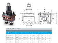 China BMT40/BMT65 bmt Tool Holders Lathe Live Tooling Holders CNC Machine Accessory Double Head for sale