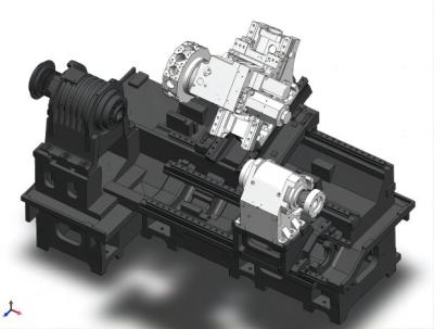China Horizontal 3 Axis Mini Cnc Lathe Machine Cnc Turret Lathe With Grease Lubrication for sale