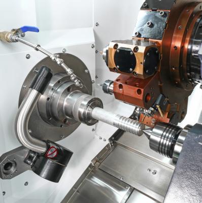 China 4 Axis Hydraulic System Cnc Vertical Lathe Compact Cnc Lathe With Mini Turning Controller for sale