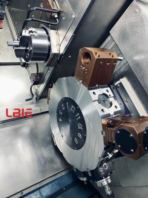 China CNC Fanuc Dual Spindle Dual Turret Lathe 22m/Min Rapid Feedrate for sale