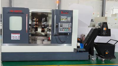 China Accurate 380V Dual Spindle Dual Turret Lathe High Performance for sale