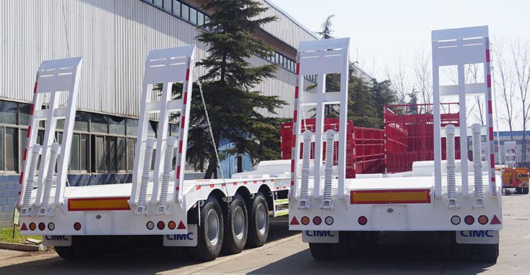60 Ton 3 Axle Low Bed Truck Trailer