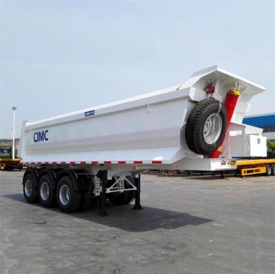 China Hydraulic Lift CIMC U Type 50T Tipper Semi Trailer for sale