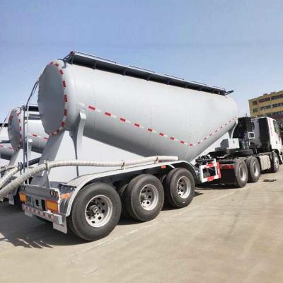 China Aluminum Alloy Tri Axle CIMC Pneumatic Dry Bulk Trailers for sale