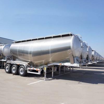 China Aluminum Alloy  V Type Lime Powder 25CBM Dry Bulk Cargo Trailer for sale