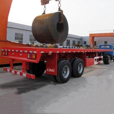 China Double Fuwa Axle 40Tons Bogie 40 FT Container Chassis for sale