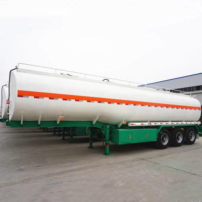China Tri Axle Petrol 48000 Liters 40FT Fuel Tanker Trailer for sale