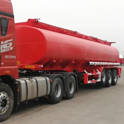 China Carbon Steel 33000 Liters Crude Palm Oil Fuel Tanker Trailer for sale