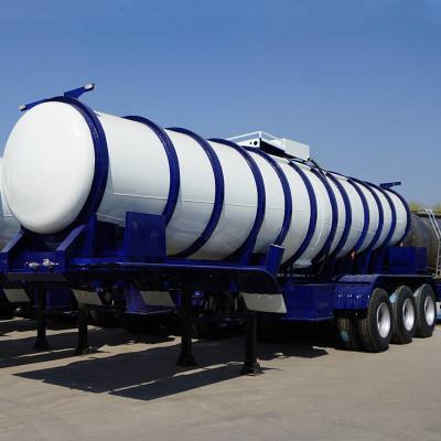 China 20000L Transportation Hydrochloric Sulphuric Acid Tanker Trailer for sale