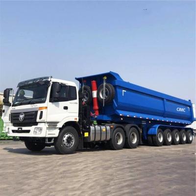China U Type 11M 5 Axle 100Ton Truck Hub Tipping Trailers for sale