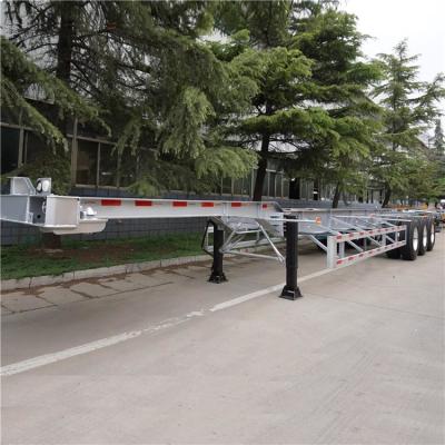China Steel Frame Container Skel CIMC 20 40 Tril Axle Chassis for sale