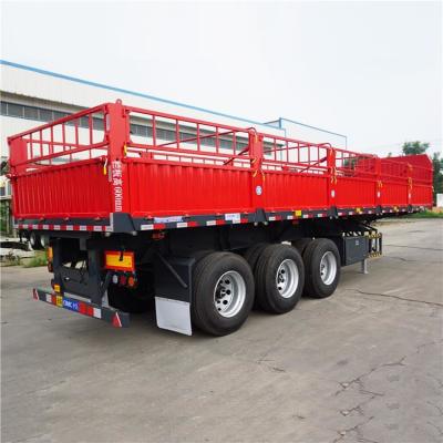 China FUWA Tri Axle Agricultural 40 Feet 60T Stake Side Trailer for sale