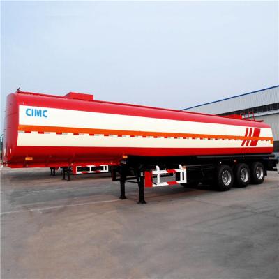 China Mechanical Tri Axle 33000L 100T Oil Fuel Tanker Trailer for sale