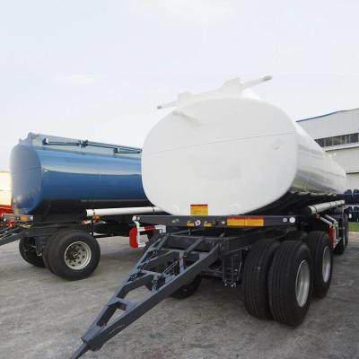 China 20000L 3 Axles 20CBM Drawbar Fuel Tanker Trailer for sale