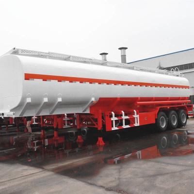 China Steel Chemical Transport Tri Axles Oil Tanker Trailer for sale