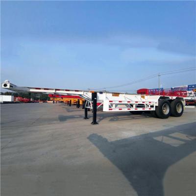 China 20Ft Containers Q345B 2 Axle 40Ft Skeletal Chassis Trailer for sale