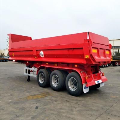 China Mechanical Suspension Tri Axle 40T Tipper Trailer for sale