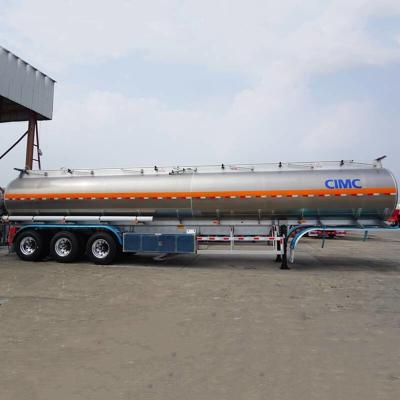 China 40000 Liters 45CBM Aluminium Fuel Tanker Trailer for sale