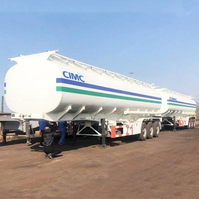 China Stainless Steel 54000L 3 Axle Fuel Tank Semi Trailer In Zimbabwe for sale
