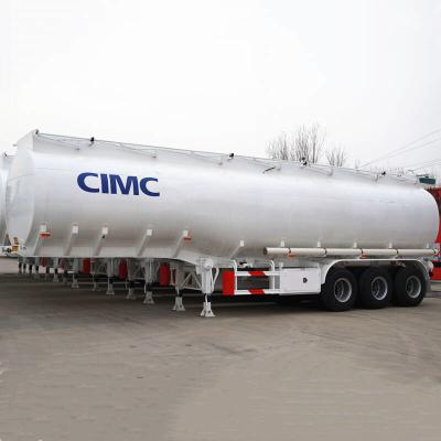 China CIMC 3 Axle 35CBM Fuel Tanker Truck Trailer For Transport for sale