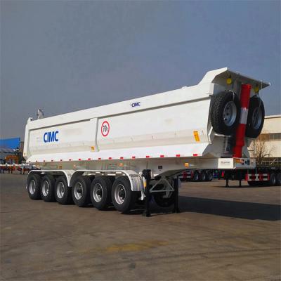 China 6 Axles 100 Tons Heavy Duty Dump Trailer Tipper Dumper Semi Trailer for sale
