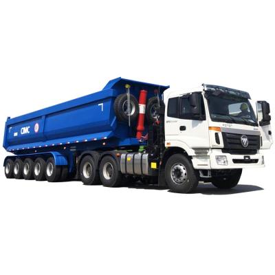China CIMC 3/Tri Axles 60 Ton Tractor Tipper Trailer for Sale with Lower Price Near Me Manufacturers for sale
