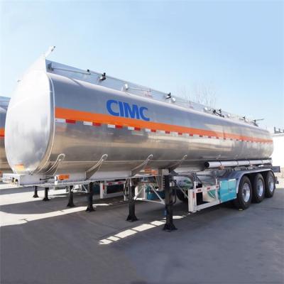 China 3/Tri Axle 45000L Aluminum Tankers Truck Trailers for Sale in Zimbabwe for sale