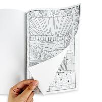 China A4 A5 Flower Coloring Books Eco Friendly Hard Cover Coloring Book for sale