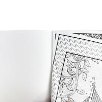 China A4 A5 Flower Coloring Books Eco Friendly Hard Cover Coloring Book for sale