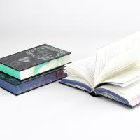 China Custom Hardcover Book Printing Multi-Color Stenciled Sprayed Edges Printing for sale