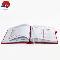 China Hard Cover Stylish Daily Planner Customized Daily Agenda Notebook Red for sale
