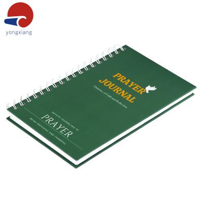 China Matte Lamination Custom Planner Printing 80 Sheets Personalized Prayer Journal Green for sale