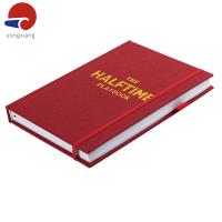 China Hard Cover Stylish Daily Planner Customized Daily Agenda Notebook Red for sale