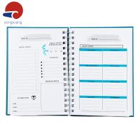 China Offset Paper Weekly Daily Planner A4 Wire Bound Notebooks Customized for sale
