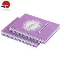 China Full Color Custom Weekly Planner Purple Spiral Notebook Features Drawstring And Functional Pocket for sale