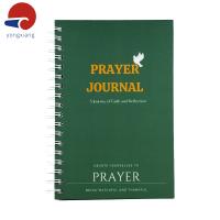 China A5 Custom Planner Printing Green Daily Schedule Diary With Spiral Binding for sale