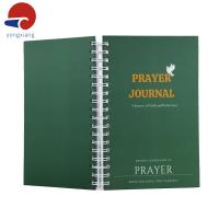 China A5 Custom Planner Printing Green Daily Schedule Diary With Spiral Binding for sale