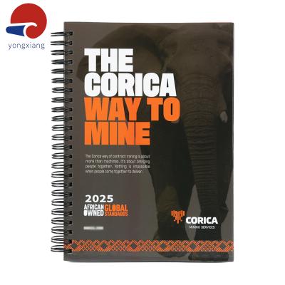 China Embossing / Engraving Custom Planner Printing A5 Spiral Bound Notebook for sale