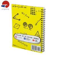 China Yellow Spiral Bound Daily Planner Glossy Covers Business Notebook Planner A5 for sale