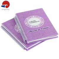China Hardcover Custom Planner Printing Purple A5 Spiral Planner Full Page Planning for sale