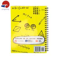 China Yellow Spiral Bound Daily Planner Glossy Covers Business Notebook Planner A5 for sale