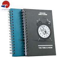 China 106 Sheets Hardcover Daily Planner Matte Lamination / Glossy Lamination Custom Spiral Bound Notebooks for sale