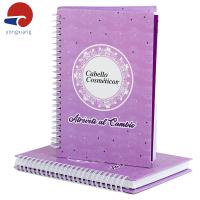 China Beautifully Daily Planner Notebook Multiple Pages Hard Cover Journals Purple for sale