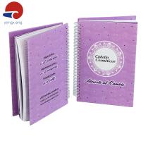 China Beautifully Daily Planner Notebook Multiple Pages Hard Cover Journals Purple for sale