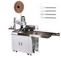 China Fully Automatic Wire Harness Tinning Spade / Fork Terminal Crimping Machine and High-Definition Screen for sale