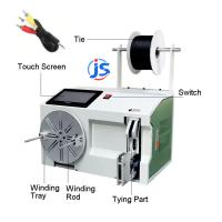 China Manual Power Cable Taping Machine with Round Winding and Double Taping for Wire Winding and Taping Machine for sale