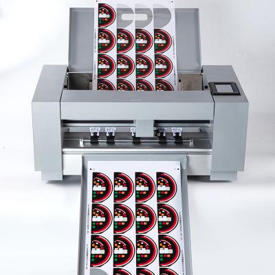 China Anycut A3/A4 Sticker Label Cutting Machine  Double Row Pressure Wheel  Automatic Feeding Film for sale