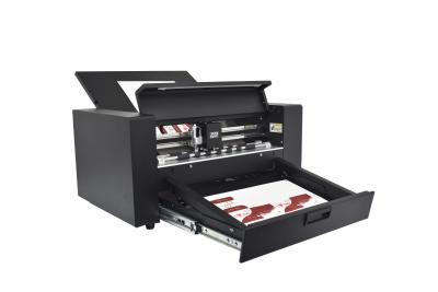 China SVD370DW_RL A3 A4 A3+ Sticker Digital Auto Feeding Double Heads Wheel Indentation Adhesive Die Cutter Cutting Machine for sale